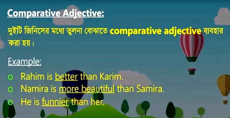 Comparative Adjective - English Grammar A To Z