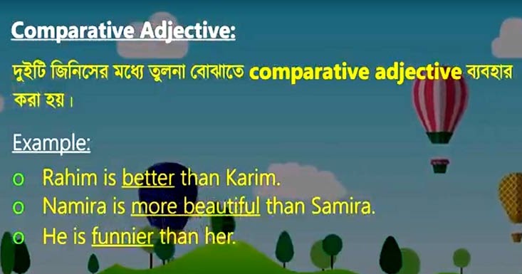 Comparative Adjective - English Grammar A To Z