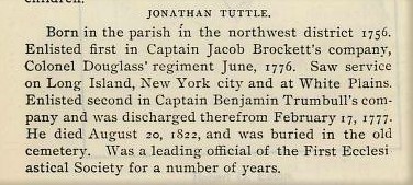 AnceStory Archives: Jonathan Tuttle (1756-1822) of Connecticut