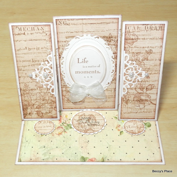 Beccy's Place: Tutorial: Triple Easel Cards