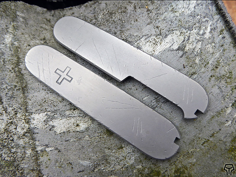 Andrzej Woronowski Custom Knives: Victorinox Swiss Army Knife scales 13