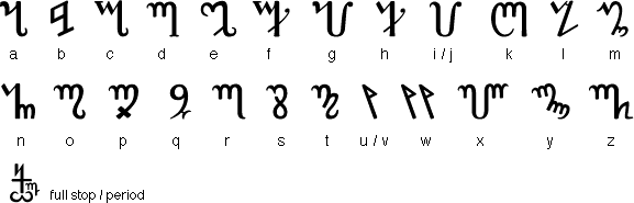 One Witch's Wonderland: Theban: The Witch's Alphabet