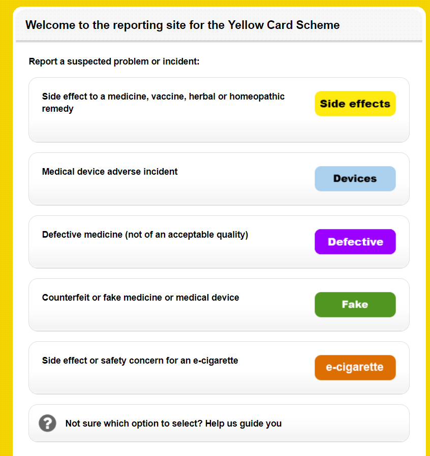 Just ME: Yellow Card Confusion