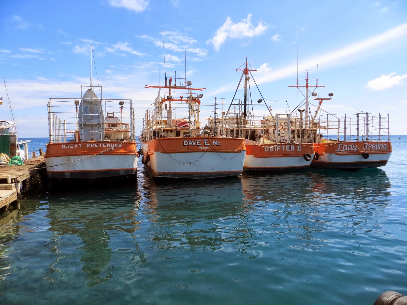 Sailing, sailing,: Bonacca, Guanaja, Honduras