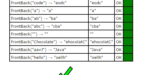 Dimensi TutupBotol: Java Challenge - frontBack