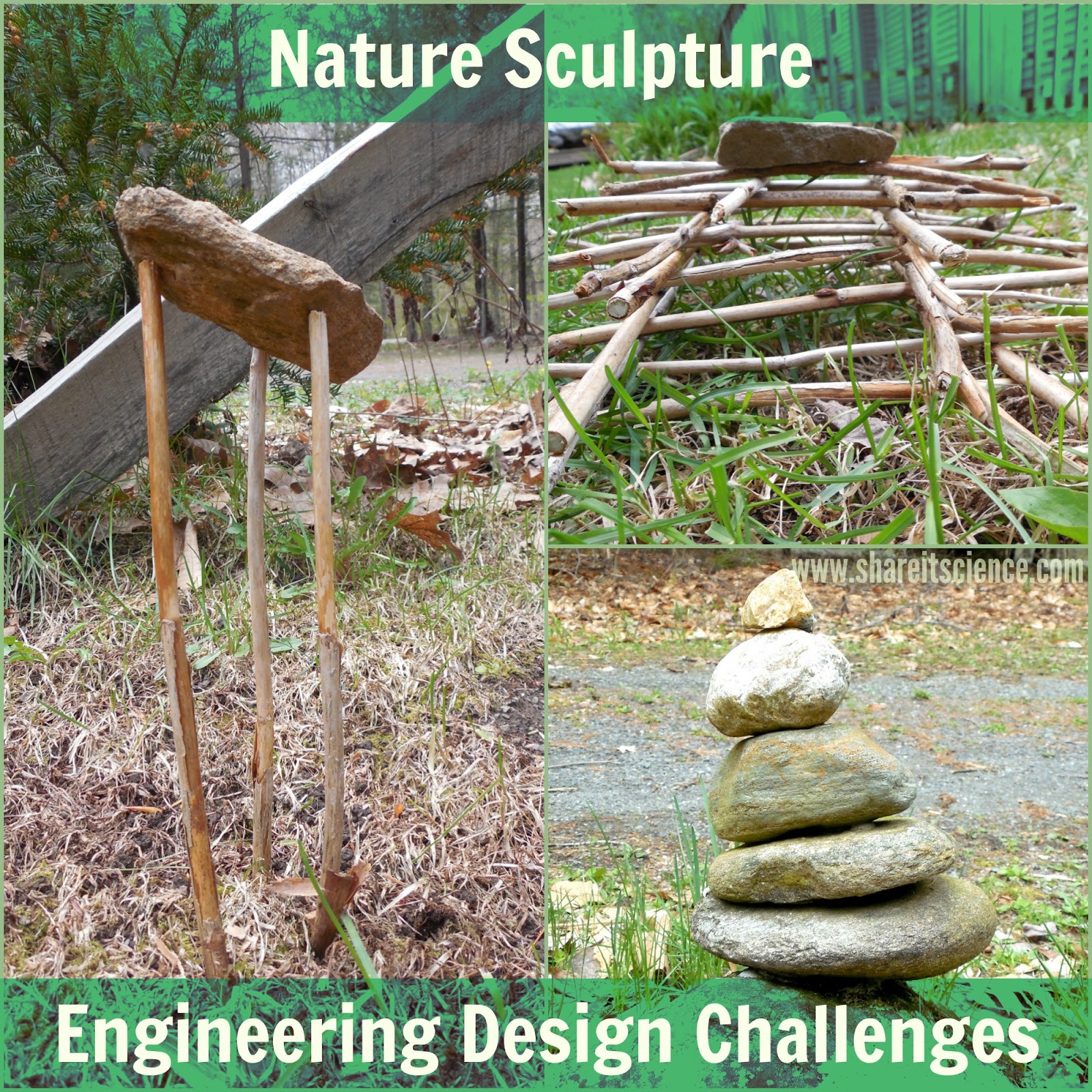 Share it! Science : Nature Sculpture Engineering Challenges