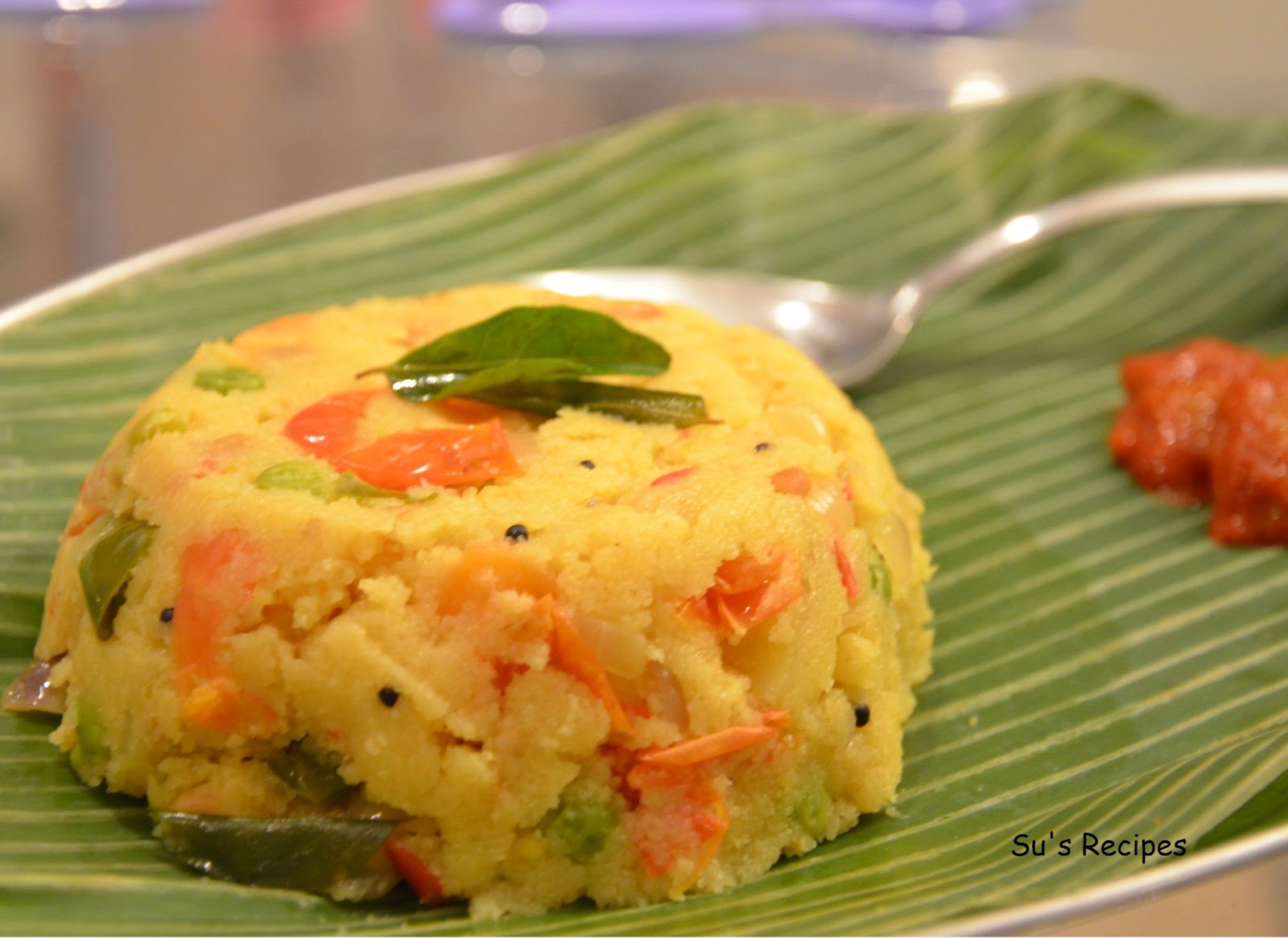 Su's Recipes: Bansi Rava Upma - Tomato Upma