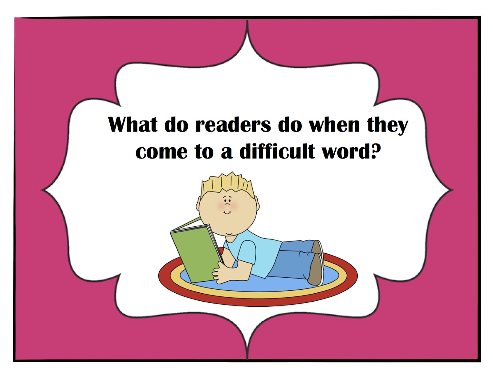 Kindergarten Connected!: First Freebie! Reading Strategy Cards