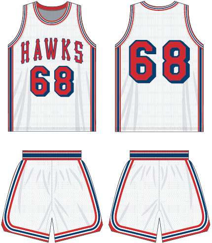 Basketball Uniforms: Atlanta Hawks 1968/69 - 1969/70