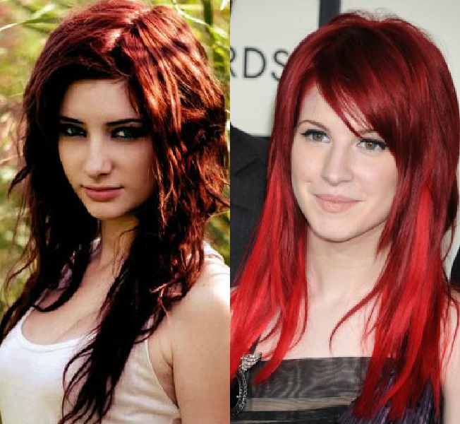 Reflejos en cabellos de tono rojos - Imagui