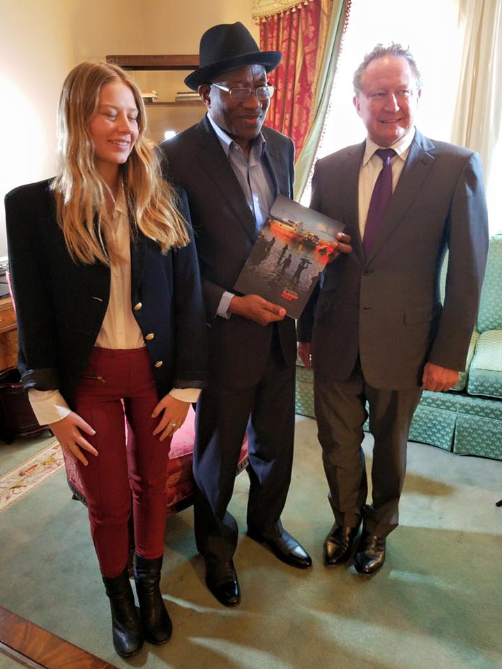 BLOG: Goodluck Jonathan meets with Andrew Forrest, founder of Walk Free ...