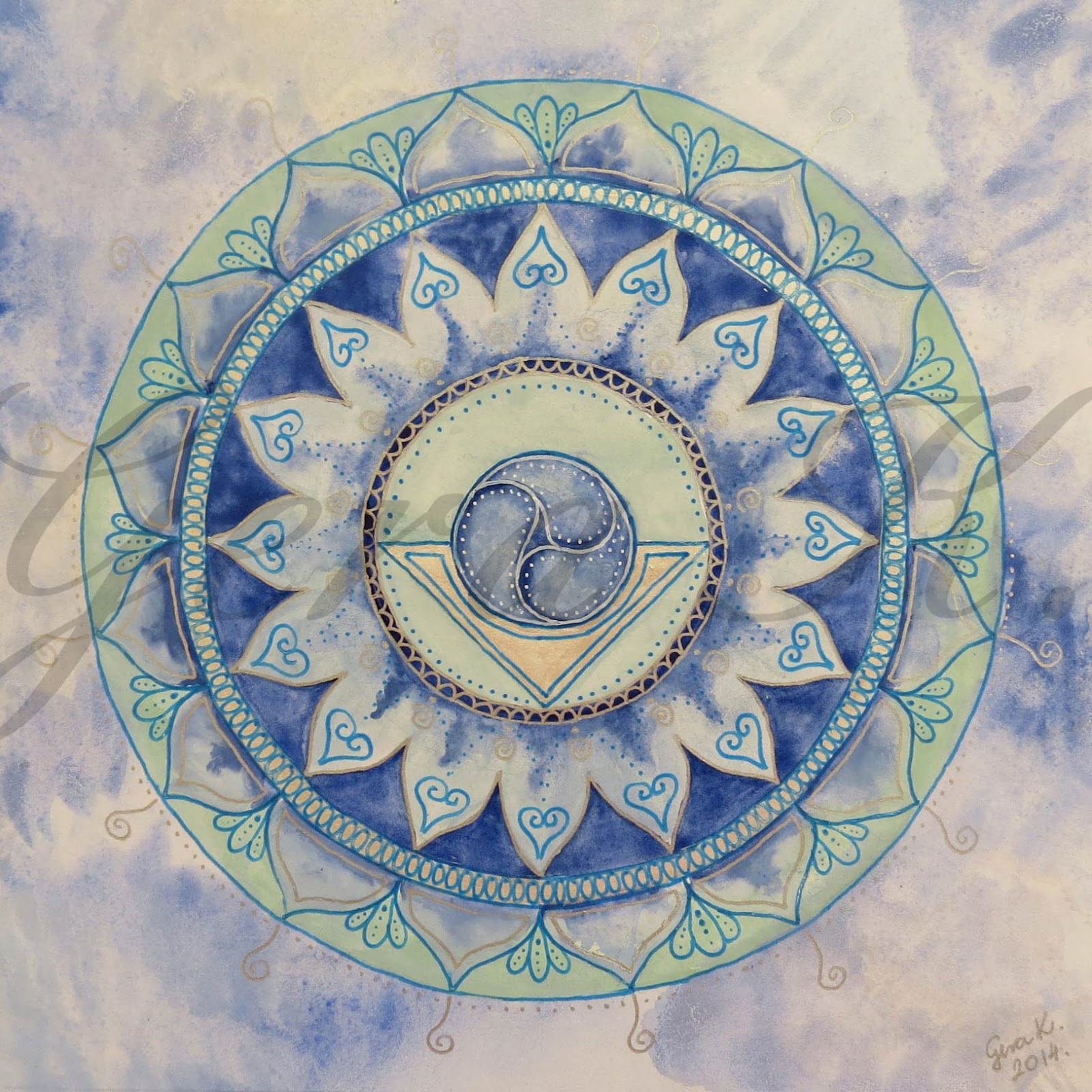 Kamilla Harmónia: Torokcsakra mandala