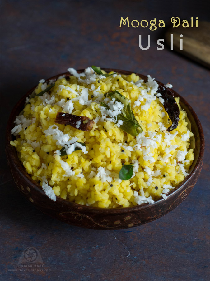 Mooga Dali Usli/ Moong Dal Stirfry ~ Flavors N Colors