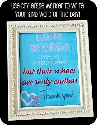 Blue Skies Ahead: Kind Words Printable (perfect for Valentines!)