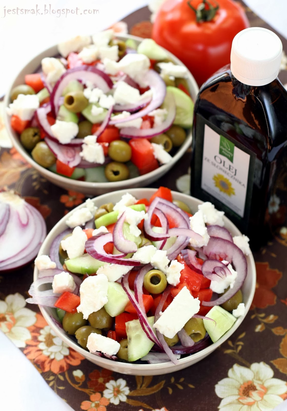 Jest Smak: Sałatka grecka i olej ze słonecznika*
