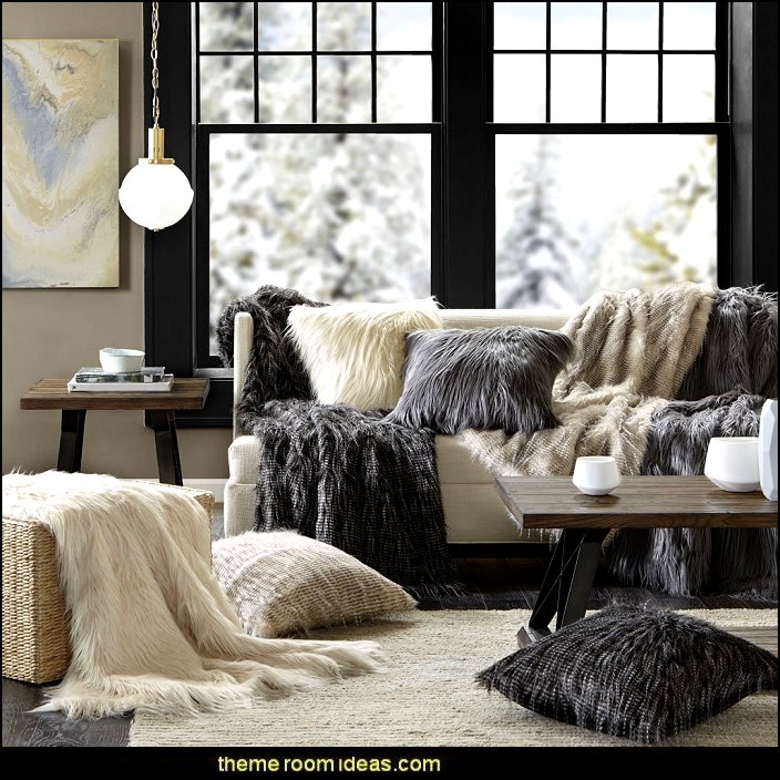Decorating theme bedrooms - Maries Manor: faux fur home decor - fuzzy ...