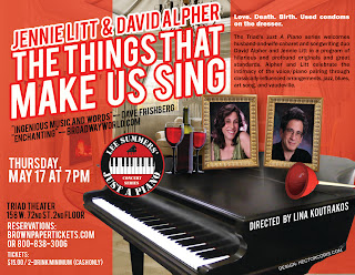 Husband and wife cabaret and songwriting team, Jennie Litt and David ...