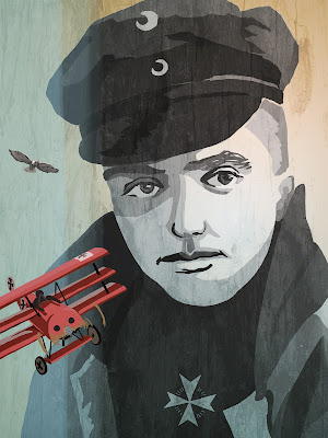 Mindy's Design & Illustration: Red Baron Magazine Page