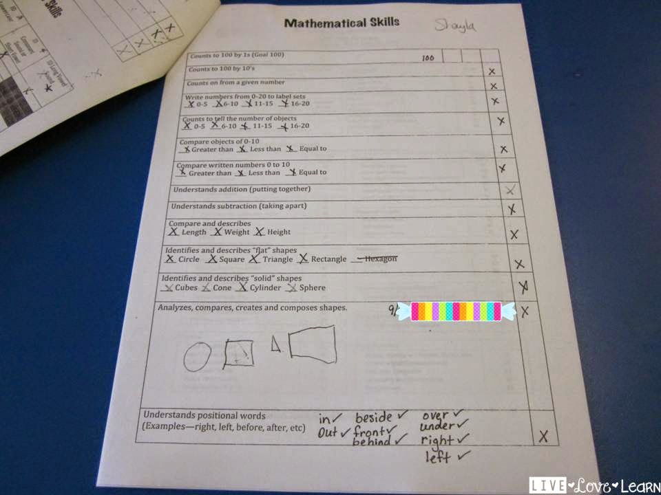 Kindergarten Data Packs