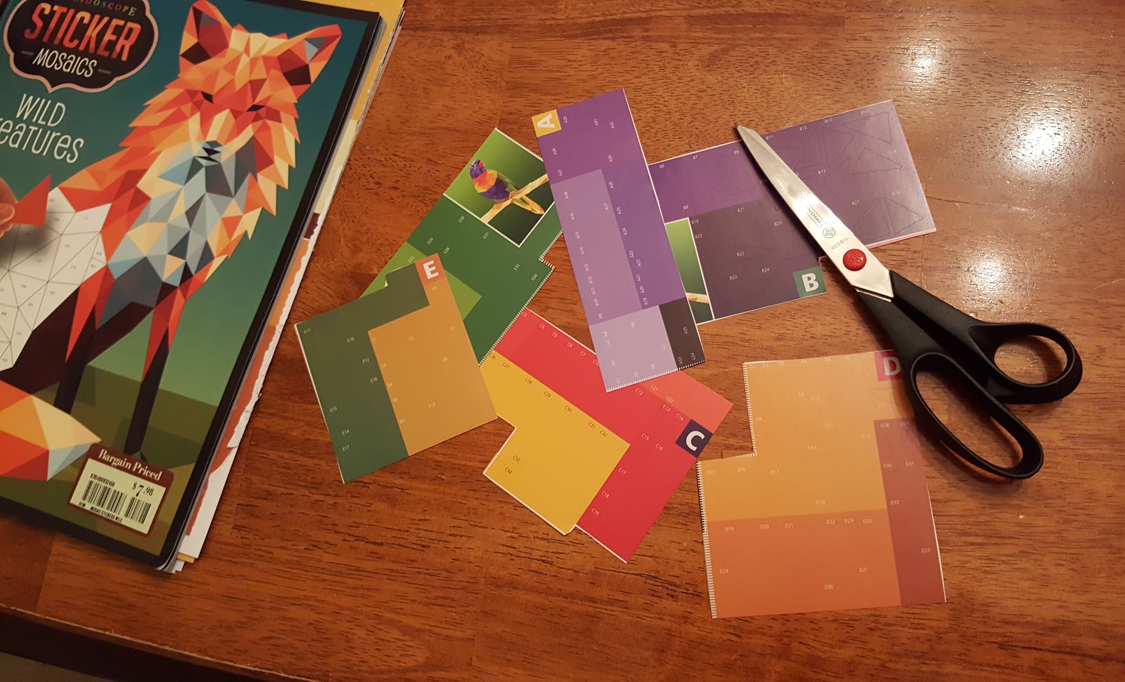 The Puzzle Den: Kaleidoscope Sticker Mosaics