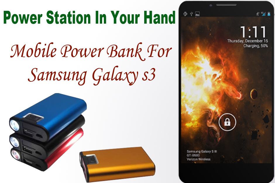 Mobile Power Bank For Samsung Galaxy S3