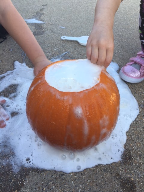 Pumpkin Volcano Science Experiment | Hillary's Teaching Adventures