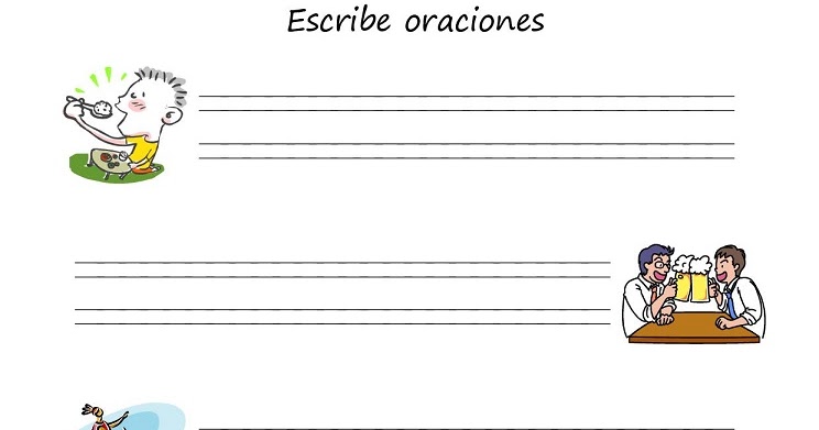 Cositas de AL y PT: Escribir oraciones