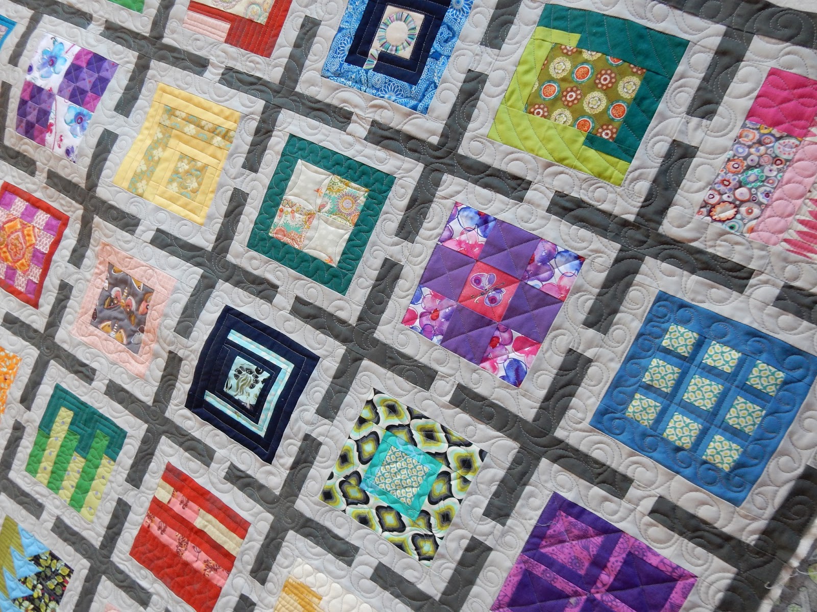 Stitch by Stitch: Julie's "Tula Pink" 100 block city sampler quilt