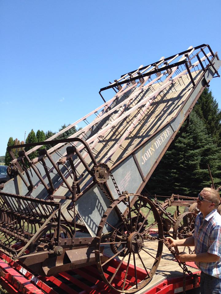 Industrial History: Harvest: Hay: Putting loose hay in a mow