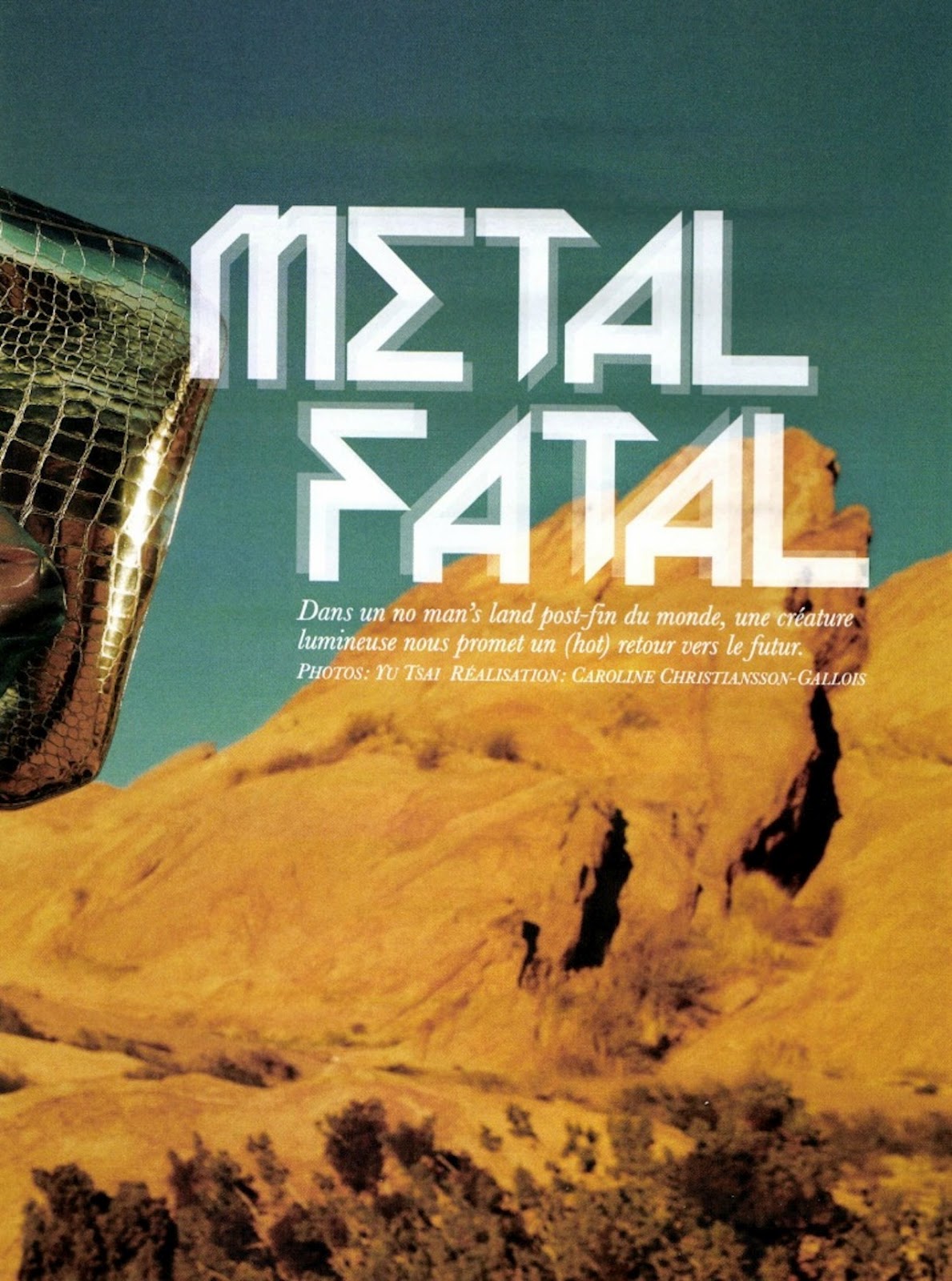 metal fatal: lydia hearst by yu tsai for glamour france march 2012 ...