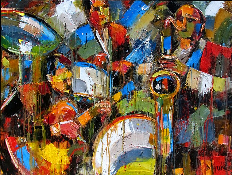 Debra Hurd Original Paintings AND Jazz Art: Abstract Jazz art painting ...