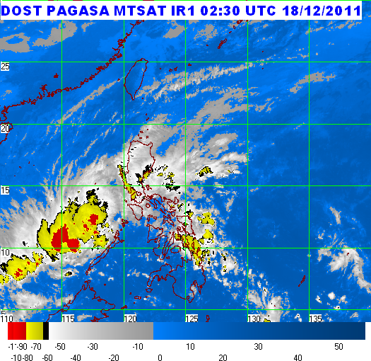 Weather Forecast Philippines Today - 12.18.11 AM