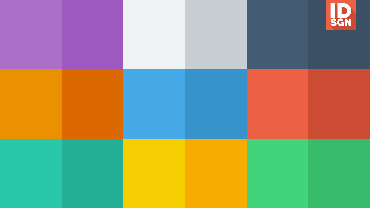 62+ Kombinasi Warna Flat Design