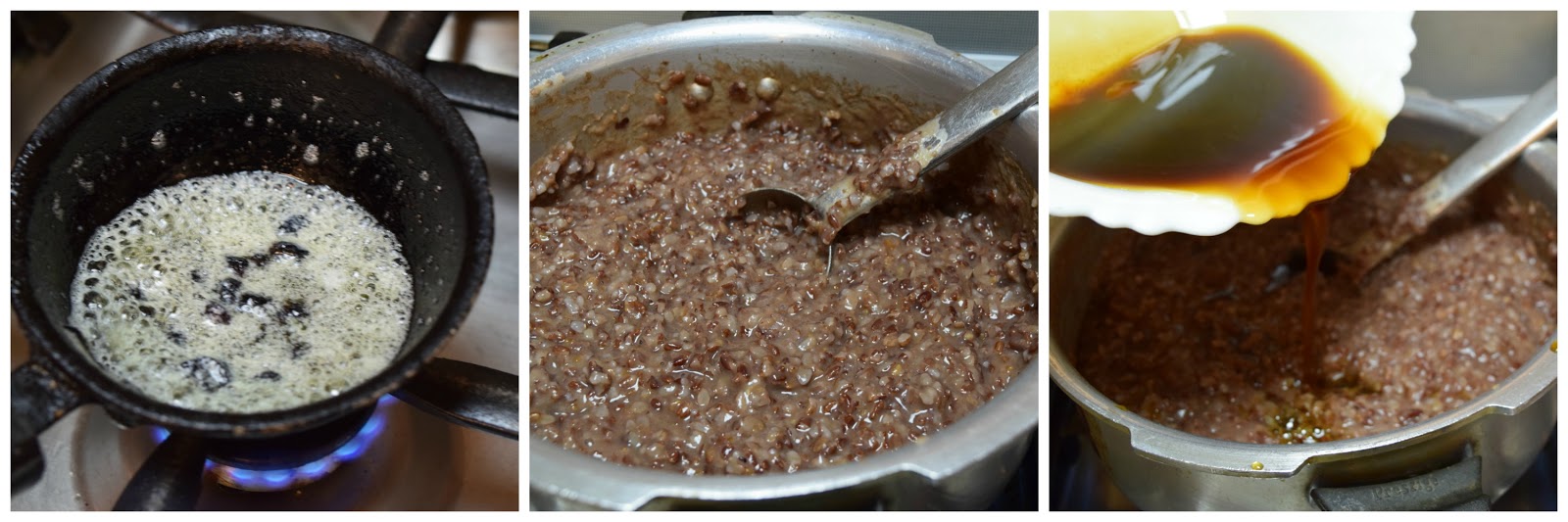 Poornima's Cook Book: Red Rice Sweet Pongal / Sigappu Arisi Sakkarai ...