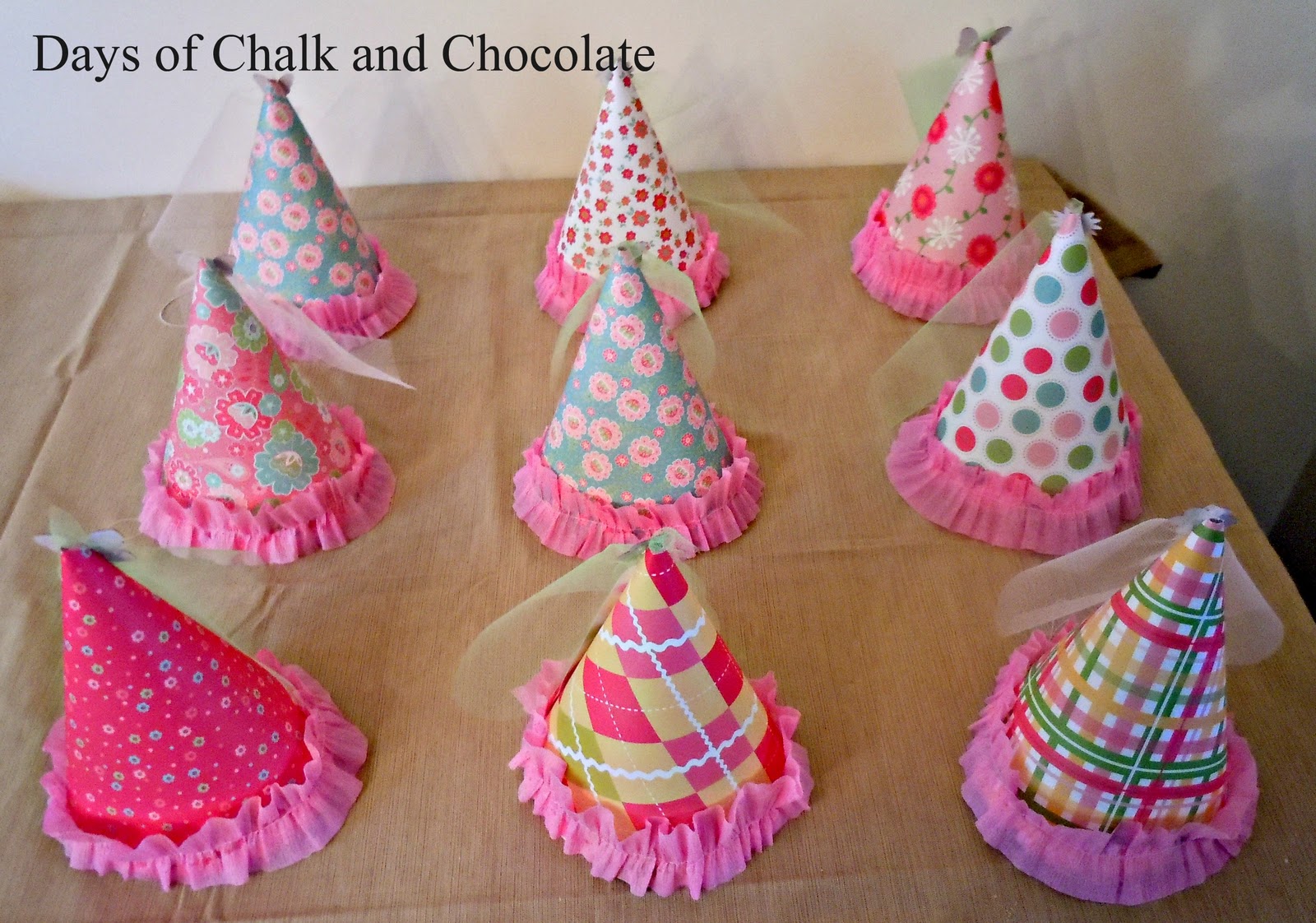 Refinished Table, Party Hats, Super Simple Wreath | Days of Chalk and ...
