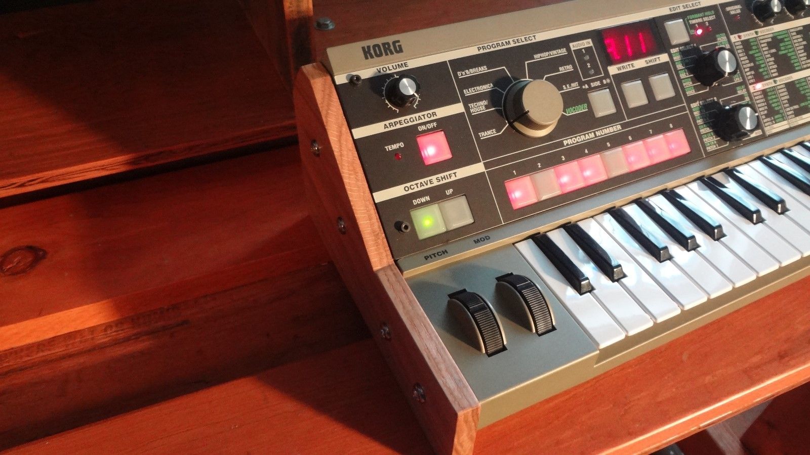 MATRIXSYNTH: Custom KORG MicroKORG with Angled Front Panel