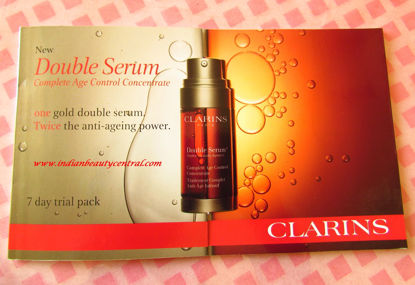 Indian Beauty Central: Clarins Double Serum Complete Age Control ...