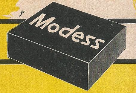 Antiguinho: Modess . Propaganda . 1957