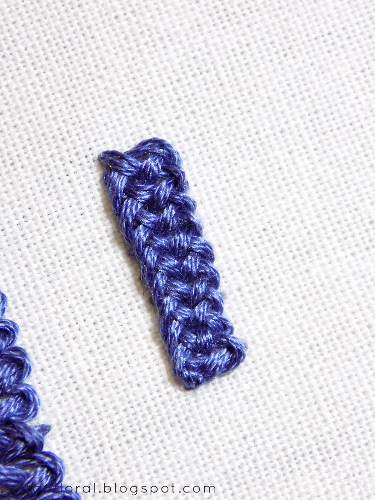 Braid stitch & Plaited braid stitch - Stitch Floral