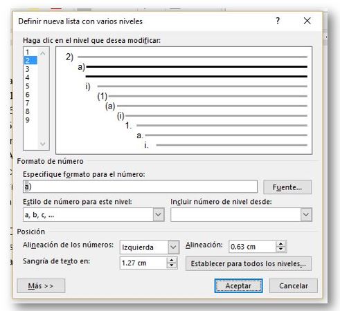 FullWordPeru: Word 2016 - Agregar viñetas,nùmero o una lista Multinivel