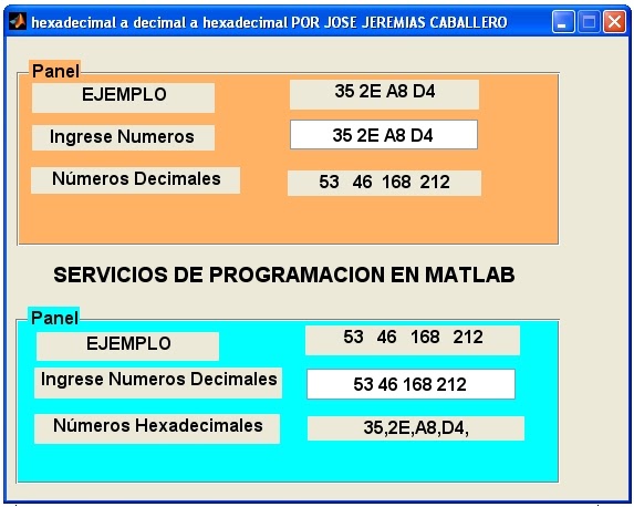Servicios De Programacion Asesorias Y Cursos En Matlab Cambio De Base En Matlab Interface