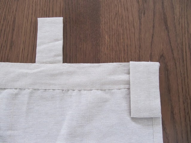 Sew Many Ways...: How to Turn Tab Top Curtains to Back Tab Curtains...