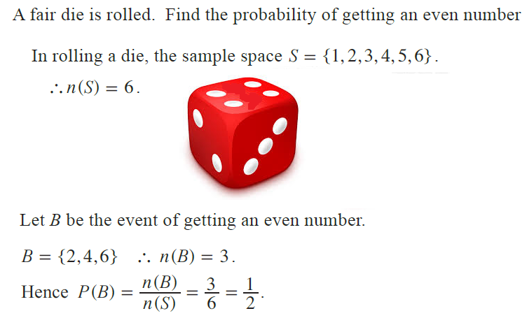 OMTEX CLASSES: A fair die is rolled.Find the probability of getting an ...