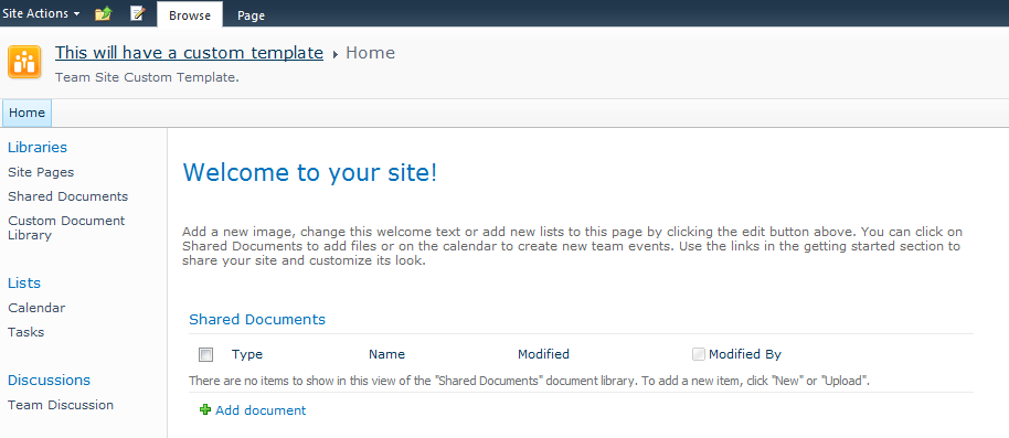 Create A Sharepoint Site Collection With A Custom Template Using Powershell