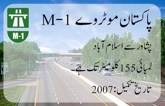 Details of all Motorways in Pakistan M-1 to M-15