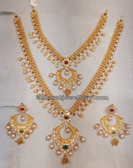 Simple Gold Sets from Mahalaxmi Jewellers - Jewellery Designs