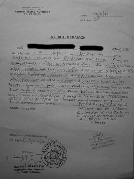 ΤΡΕΛΟ ΑΛΟΓΟ: ΙΑΤΡΙΚΗ ΒΕΒΑΙΩΣΗ - ΚΕΡΑΤΕΑ