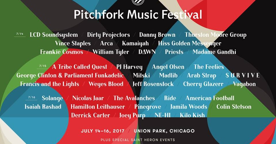 After Musiic: Pintado el line up completo de Pitchfork Music Festival ...