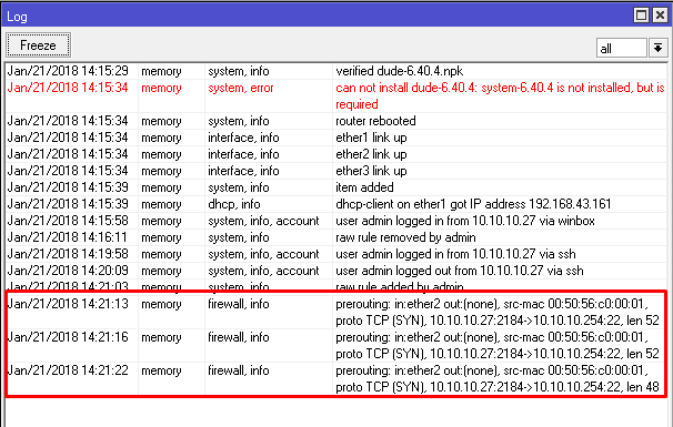 Mengenal Firewal RAW Mikrotik - Diary Config