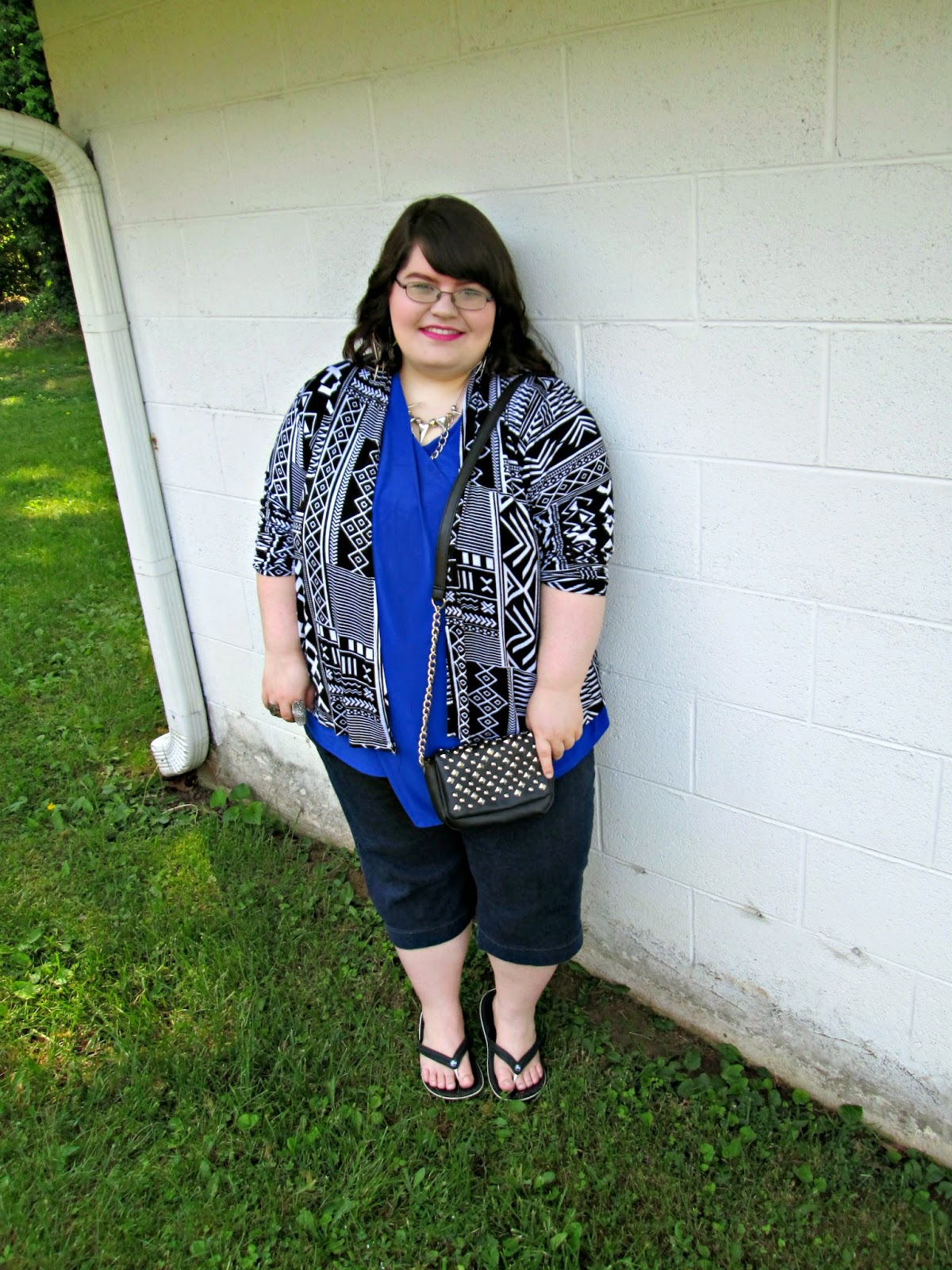 Unique Geek: Plus Size OOTD: Pop Of Blue